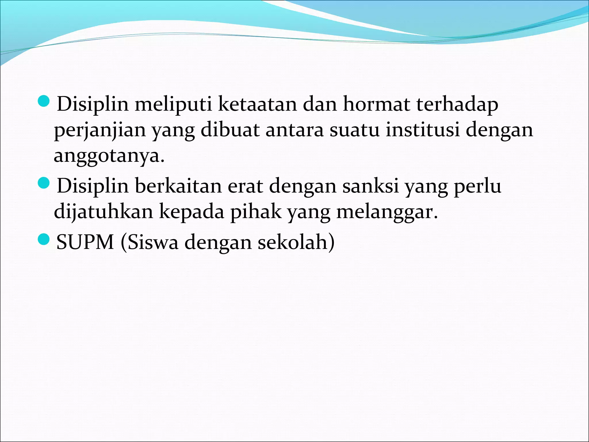 Kedisiplinan | PPT