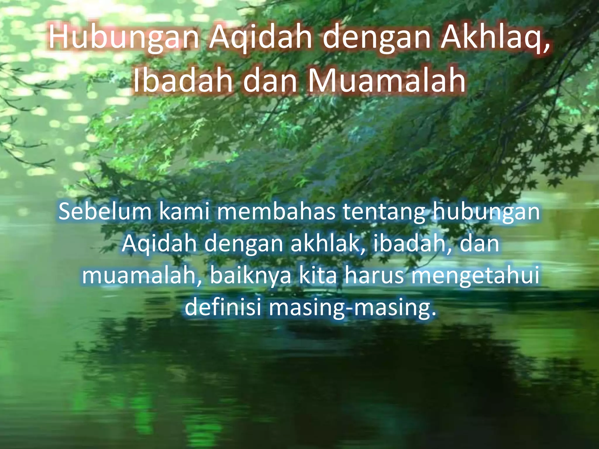 Kedudukan Aqidah | PPTX