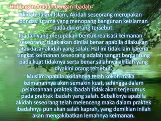 Kedudukan Aqidah | PPTX