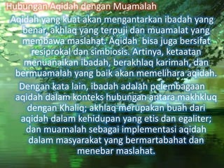 Kedudukan Aqidah | PPTX