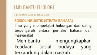 Kedudukan Filologi sebagai Ilmu.pptx