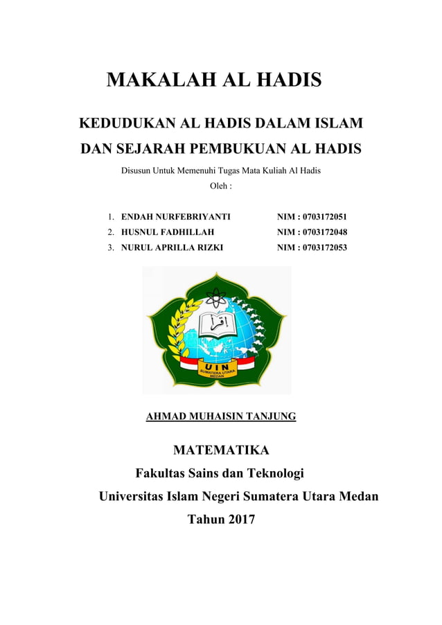 Kedudukan hadis dalam islam dan sejarah pembukuan | PDF