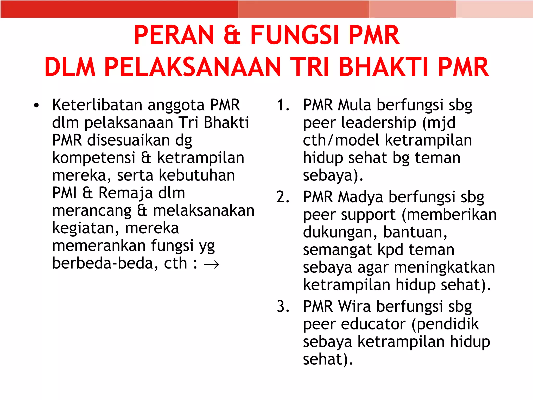 Kedudukan PMR dalam Organisasi PPT (Materi PMR) | PPT