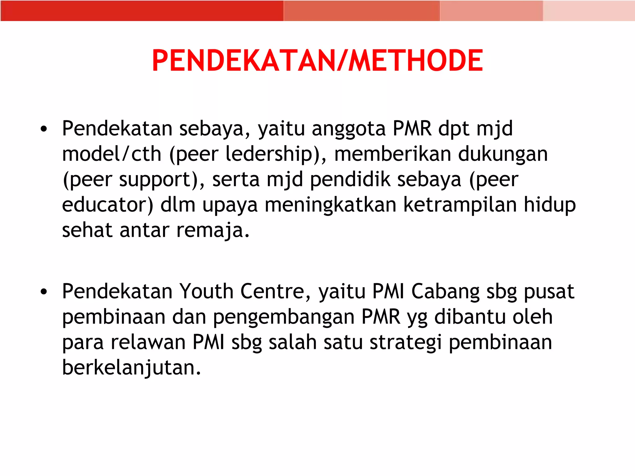 Kedudukan PMR dalam Organisasi PPT (Materi PMR) | PPT