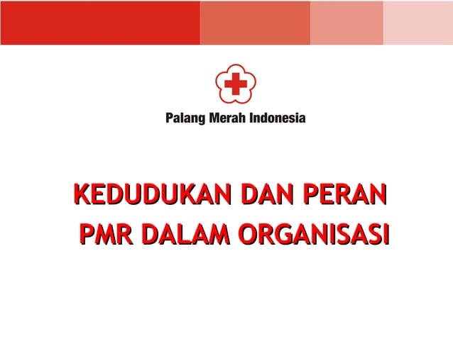 Kedudukan PMR dalam Organisasi PPT (Materi PMR) | PPT