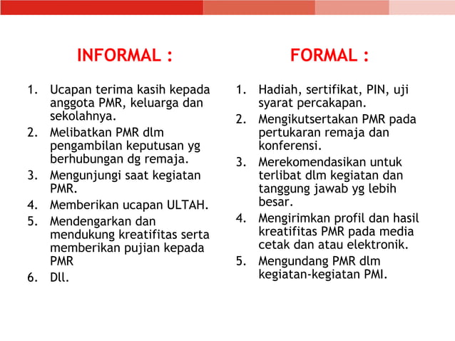 Kedudukan PMR dalam Organisasi PPT (Materi PMR) | PPT
