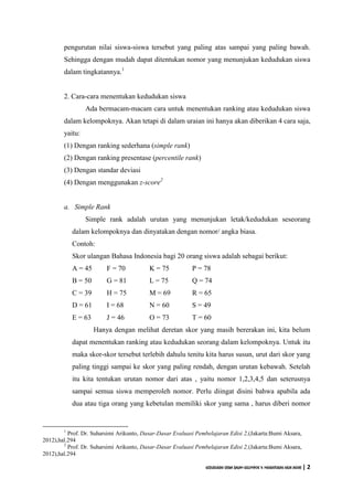 Kedudukan siswa dalam kelas & mencari nilai akhir | DOCX