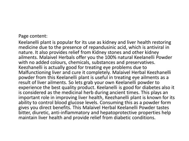 Keelanelli Powder.pdf | Herbs and Supplements | Alternative Medicine