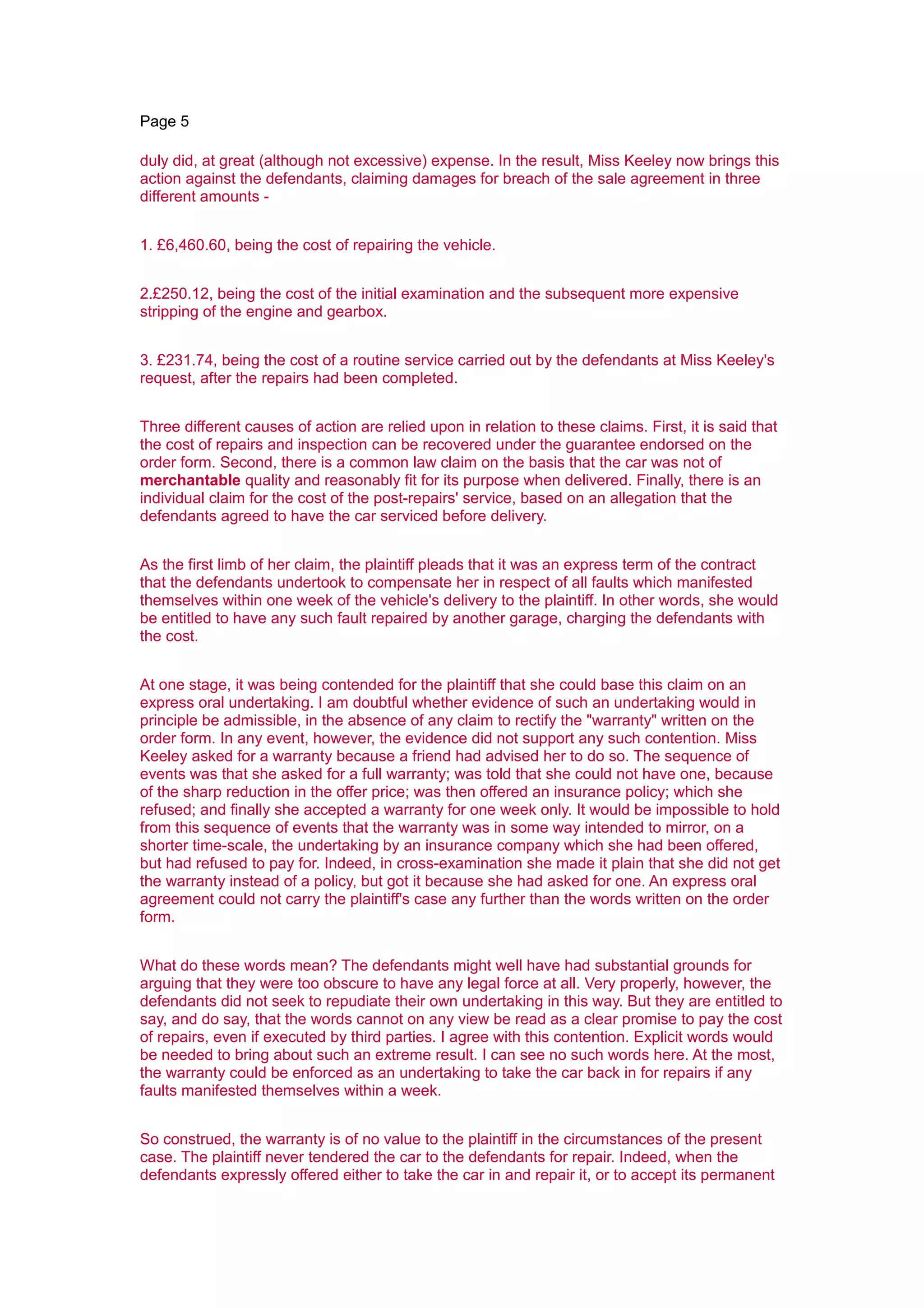 Keeley v guy mcdonald ltd | DOC