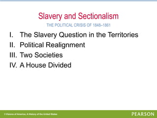 Chapter 12: Slavery and Sectionalism: The Political Crisis of 1848-1861 ...