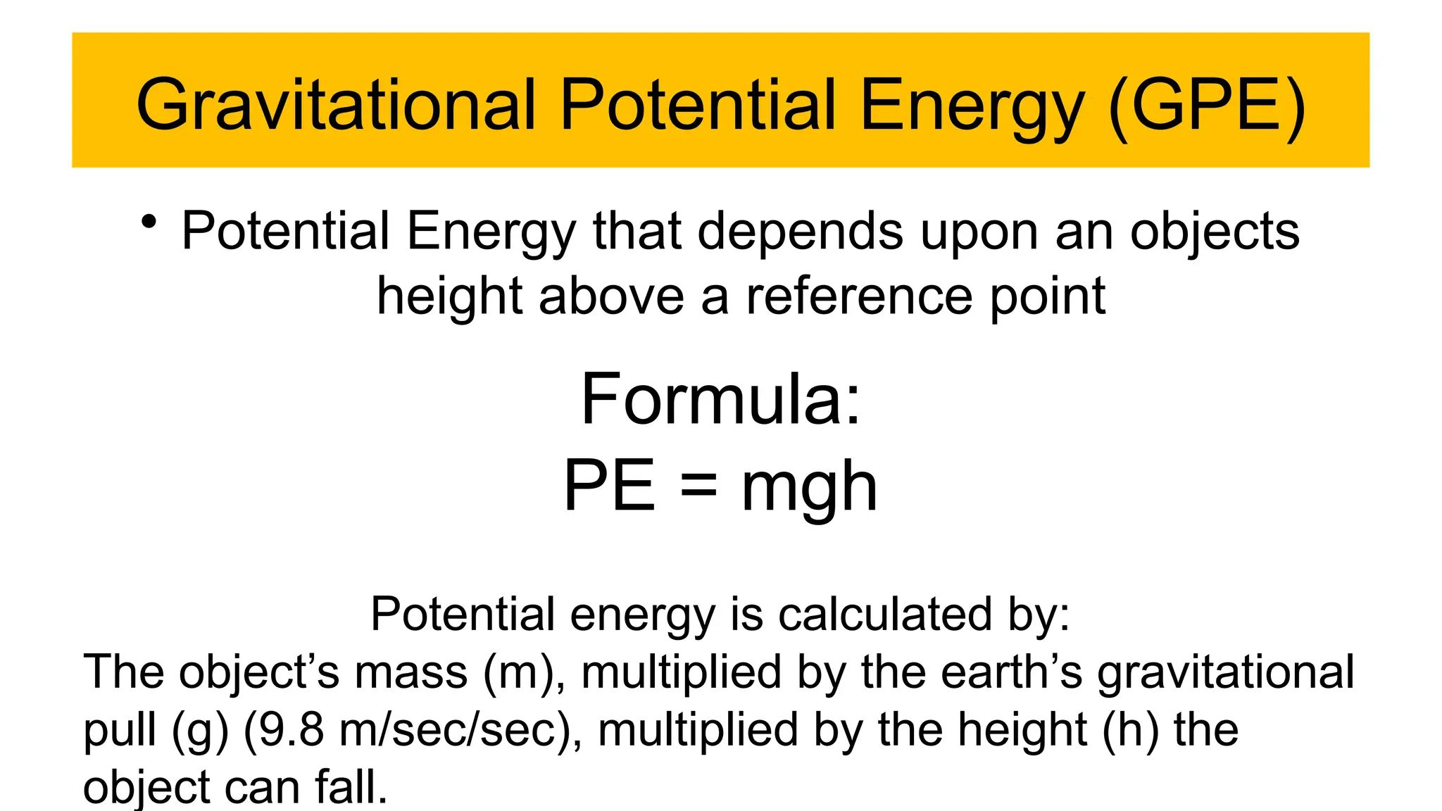 KE Energy and PE Energy PowerPoint Presentation | PPTX | Physics | Science
