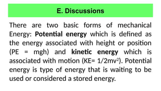 KE Energy and PE Energy Powerpoint no equations manipulated [Autosaved ...