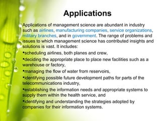 Management Science PPT | PPT