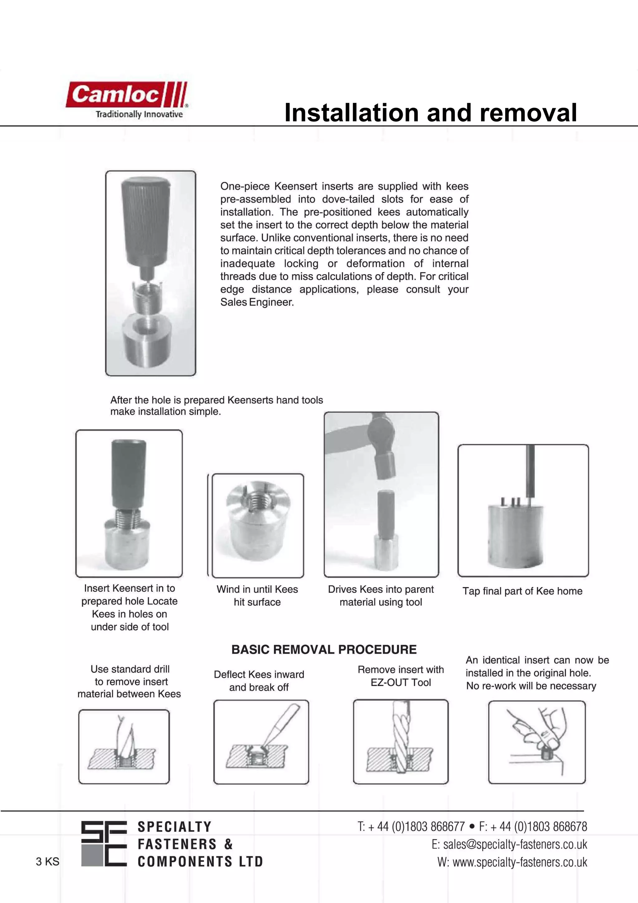 Keensert installation-and-removal | PDF