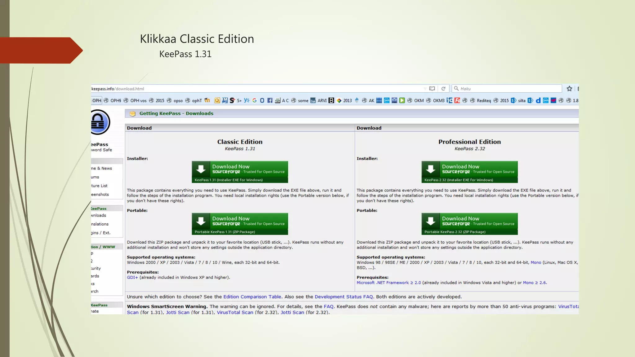 Kee pass perusohje | PPTX