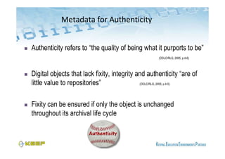Preservation Metadata Initiatives and Standards | PDF | Databases ...