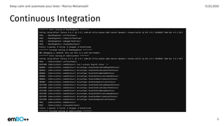 Keep calm and automate your tests | PPT