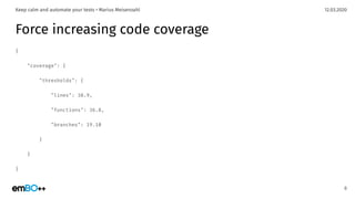 Keep calm and automate your tests | PPT