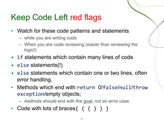 Keep Code Left - How to write better code in almost any language | PPT
