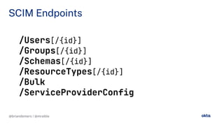 Keep Identities in Sync the SCIMple Way - ApacheCon NA 2022 | PDF