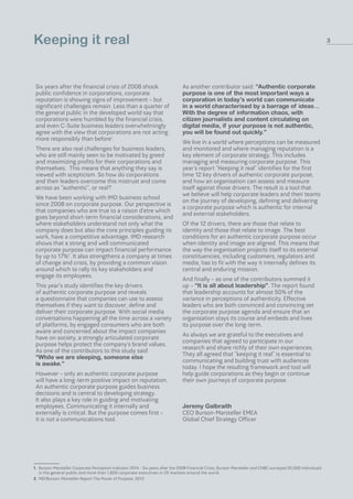 Keeping it real - How authentic is your Corporate Purpose? | PDF