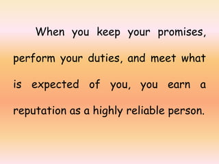 Keeping a promise | PPT