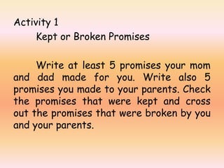 Keeping a promise | PPTX