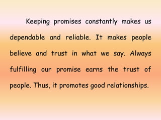 Keeping a promise | PPT