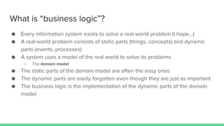 Keeping business logic out of your UIs | PDF