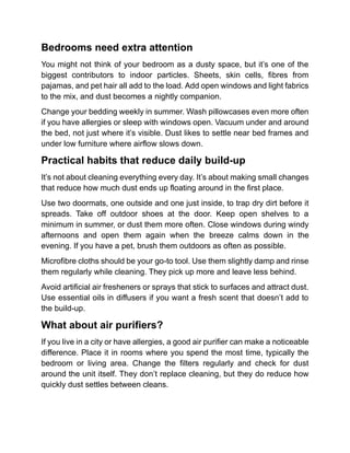 Keeping Cool and Clean: How to Protect Your Home from Summer Dust in ...