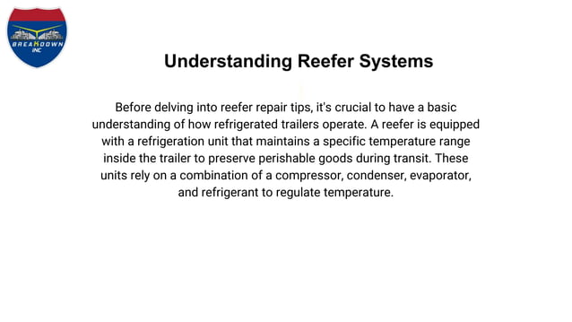 Keeping Cool: Essential Tips for Reefer Repair | PPTX