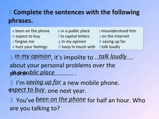 Keeping in touch | PPT