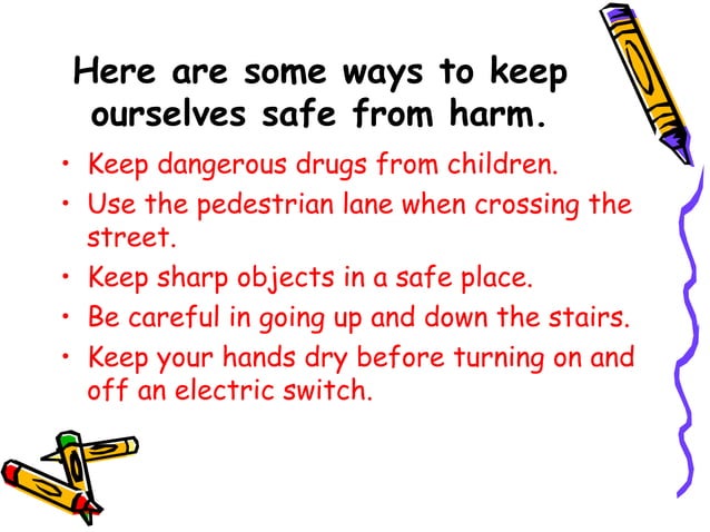 Keeping oneself safe from harm | PPT