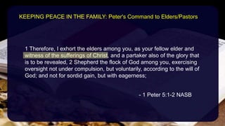Keeping peace in the family | PPTX