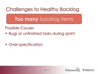 Keeping Product Backlog Healthy | PPT