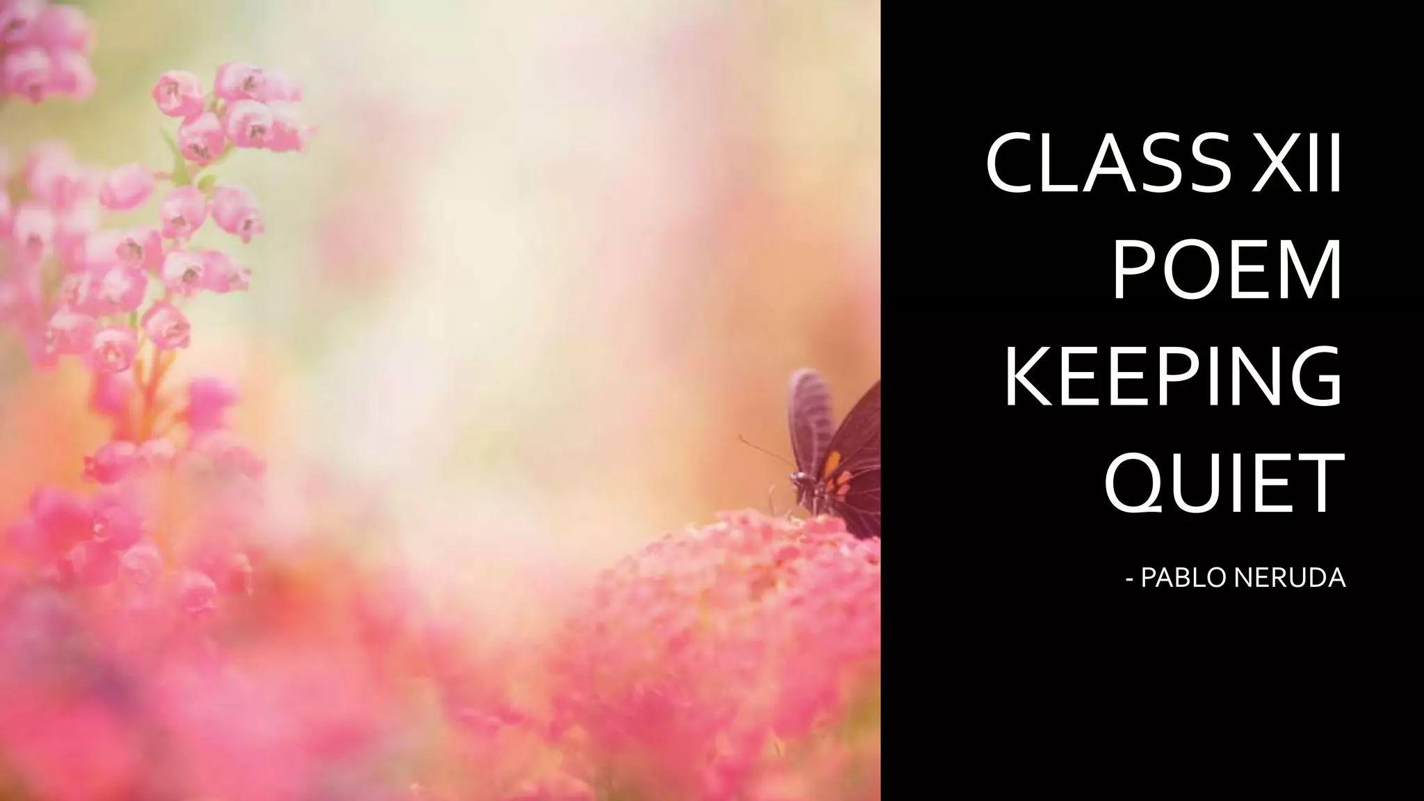 Keeping quiet | PPTX