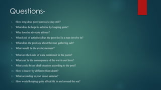 Keeping quiet class 12 detailed explanation.pptx