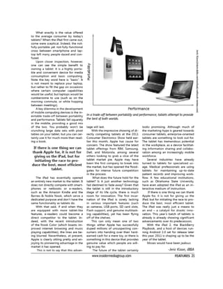 Keeping Tabs on Tablets | PDF | Tablets and E-readers | Consumer Electronics