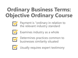 Keeping the Gold: Successfully Resolving Preference Claims | PDF