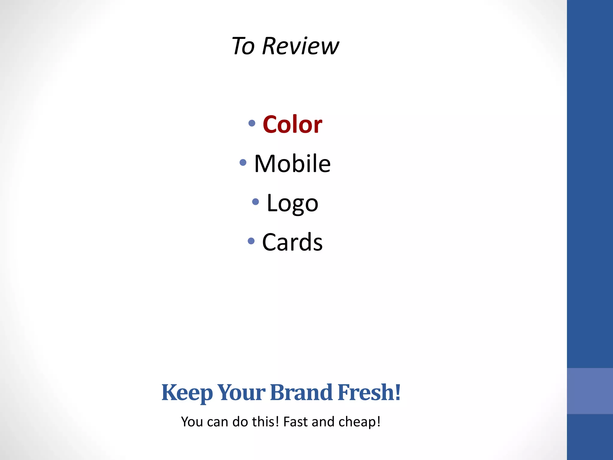 Keep it fresh! (refreshed version) | PPT Keep it fresh! (refreshed version) | PPT