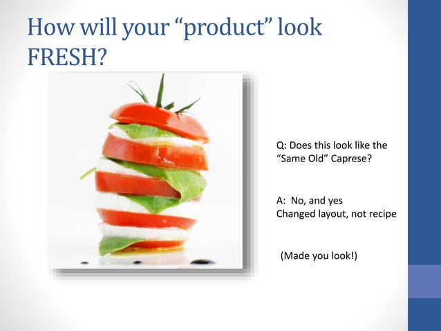 Keep it fresh! (refreshed version) | PPT Keep it fresh! (refreshed version) | PPT