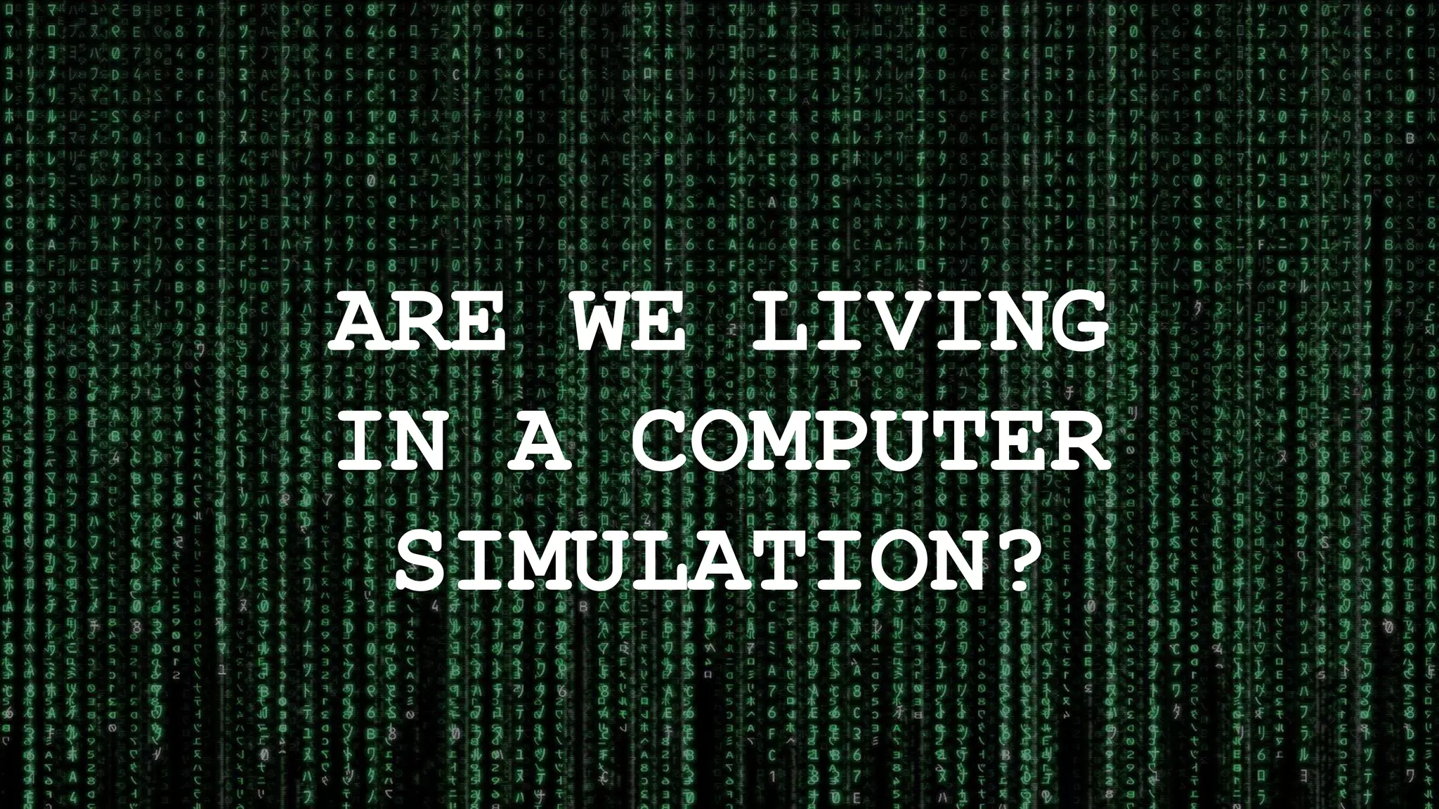 Are we living in a computer simulation? | PDF
