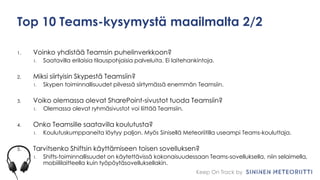 Keep on track 10.4.2019