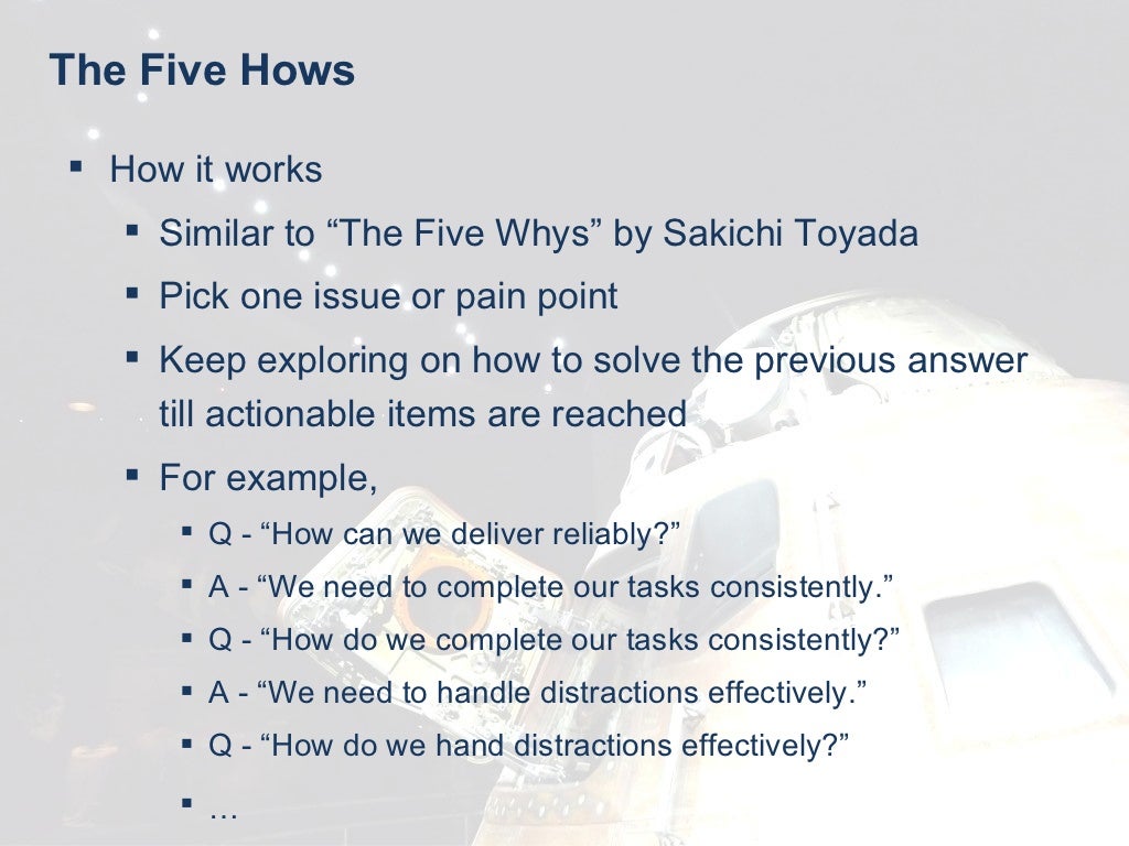 The Five Hows How it