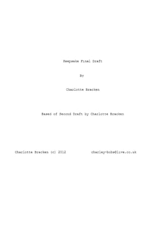 Keepsake final draft | DOCX