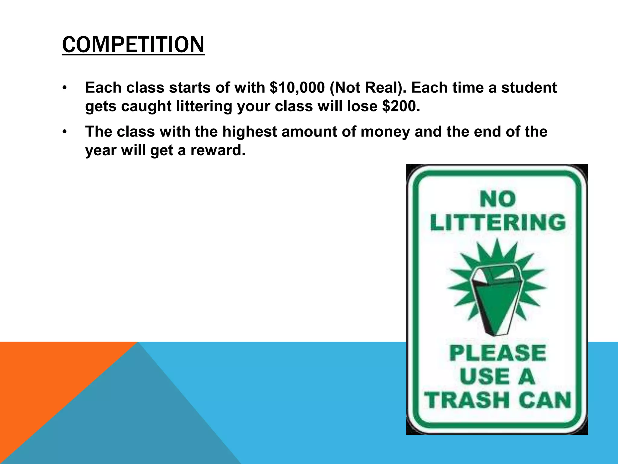 Ideas for reducing litter at PBAS | PPTX