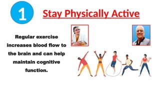 20 tips To keep your MEMORY SHARP after 50 : Dr Sharda Jain | PPTX