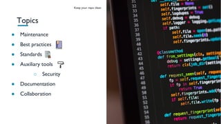 Keep your repo clean | PPT