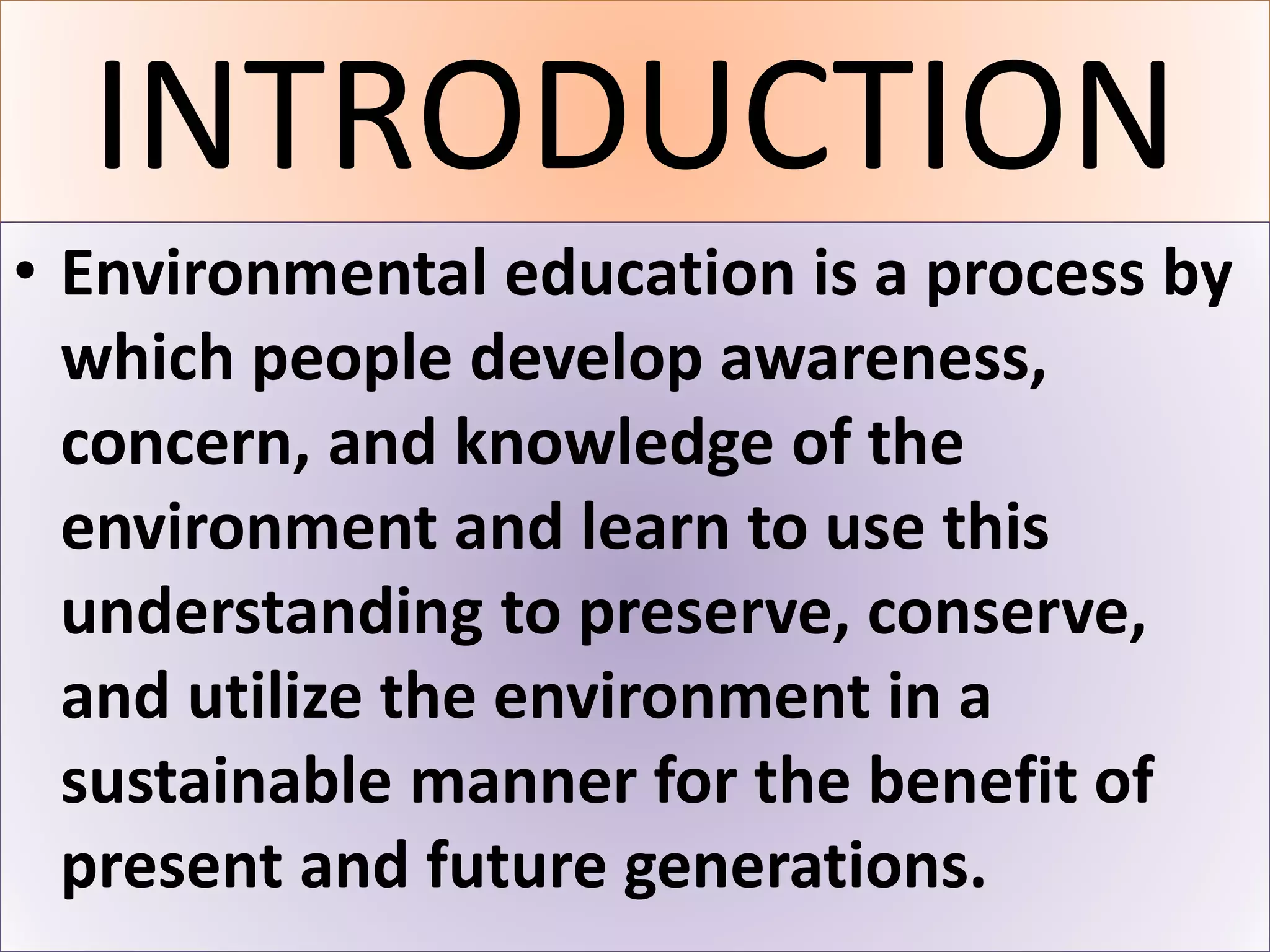 environmental education techniques | PPTX