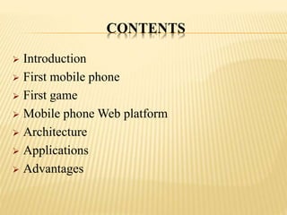 Evolution of Smart phone and its architecture | PPTX | Operating ...